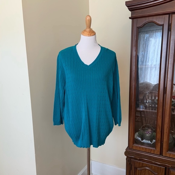 Kim Rogers | Sweaters | Vintage Kim Rogers Vneck Sweater | Poshmark